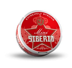 Siberia White Dry Mini Portion Red Extremely Strong Snus