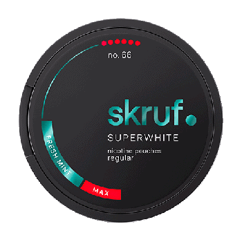 Skruf Super White Fresh Mint Max #66 Regular