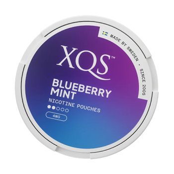 Buy XQS Blueberry Mint 4mg Light Slim Nicotine Pouches