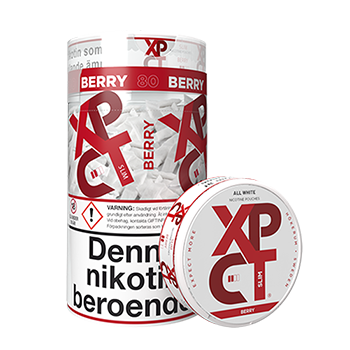 XPCT Berry Tube Slim Portions Nicotine Pouches