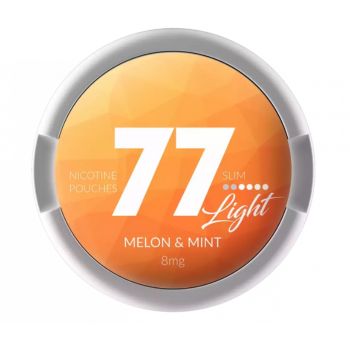 Buy 77 Melon Mint Light 4mg Nicotine Pouches Online