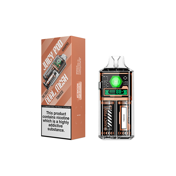20mg Juicy Pod 6000 Pro Disposable Vape Kit 6000 Puffs - Snusline